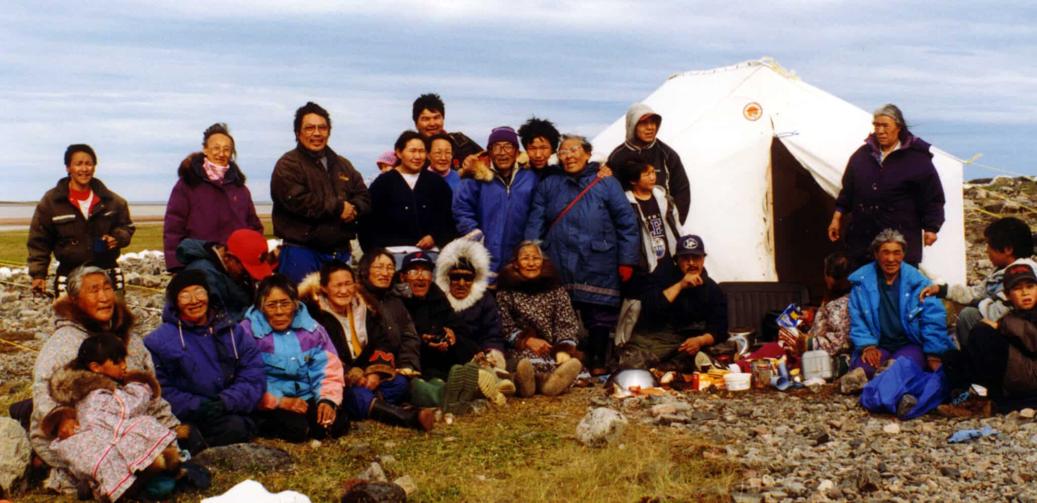 Drum Dancing at Kuugjuaq, 1997 - Inuinnaqtun